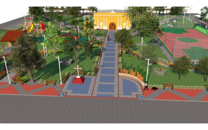 Alcaldía de Tisma da inicio a la rehabilitación del Parque Central ...